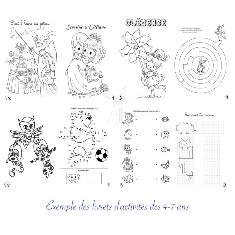Livret de coloriages et d'activités enfant