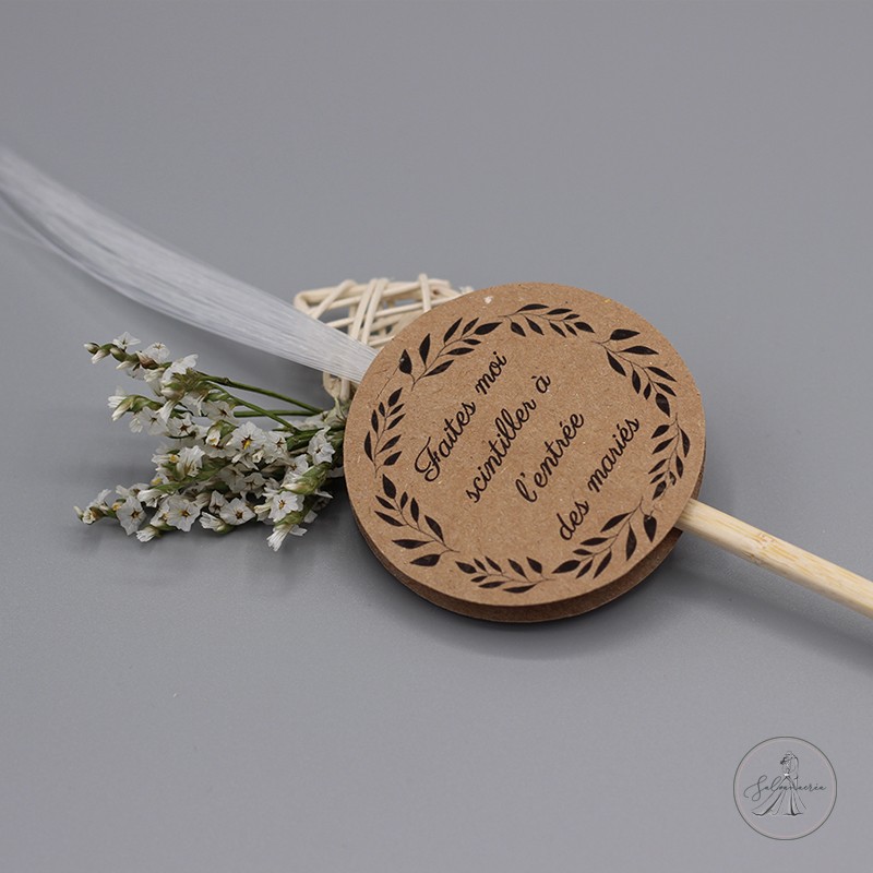 Bâton Vent luminescent fibre personnalisé